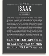 Isaak | Name Art Print – Name Stories