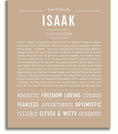 Isaak | Name Art Print – Name Stories