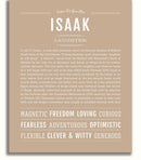 Isaak Personalized Name Meaning Art Prints – Name Stories