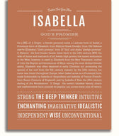 Isabella | Name Art Print – Name Stories