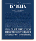 Isabella | Name Art Print – Name Stories