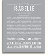 Isabelle | Name Art Print – Name Stories