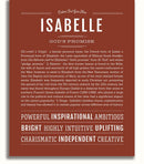 Isabelle | Name Art Print – Name Stories