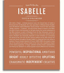 Isabelle | Name Art Print – Name Stories