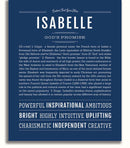 Isabelle | Name Art Print – Name Stories