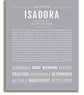 Isadora | Name Art Print – Name Stories