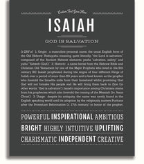 Isaiah | Name Art Print – Name Stories