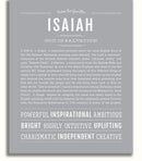 Isaiah | Name Art Print – Name Stories