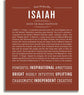 Isaiah Personalized Name Meaning Art Prints – Name Stories
