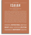 Isaiah | Name Art Print – Name Stories