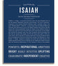Isaiah Personalized Name Meaning Art Prints – Name Stories