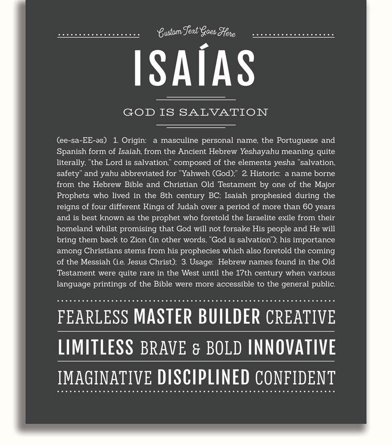 Isaias | Name Art Print – Name Stories