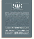 Isaias Personalized Name Meaning Art Prints – Name Stories