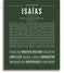 Isaias Personalized Name Meaning Art Prints – Name Stories