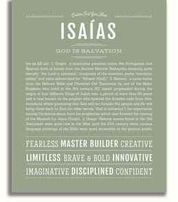 Isaias | Name Art Print – Name Stories