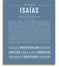 Isaias Personalized Name Meaning Art Prints – Name Stories
