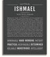 Ishmael | Name Art Print – Name Stories