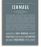 Ishmael | Name Art Print – Name Stories