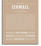 Ishmael Personalized Name Meaning Art Prints – Name Stories