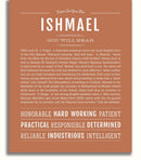 Ishmael | Name Art Print – Name Stories
