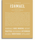 Ishmael | Name Art Print – Name Stories