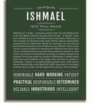 Ishmael | Name Art Print – Name Stories
