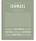 Ishmael | Name Art Print – Name Stories