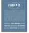 Ishmael | Name Art Print – Name Stories