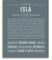 Isla | Name Art Print – Name Stories