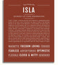 Isla | Name Art Print – Name Stories