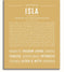 Isla | Name Art Print – Name Stories