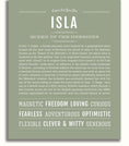 Isla | Name Art Print – Name Stories