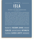 Isla | Name Art Print – Name Stories