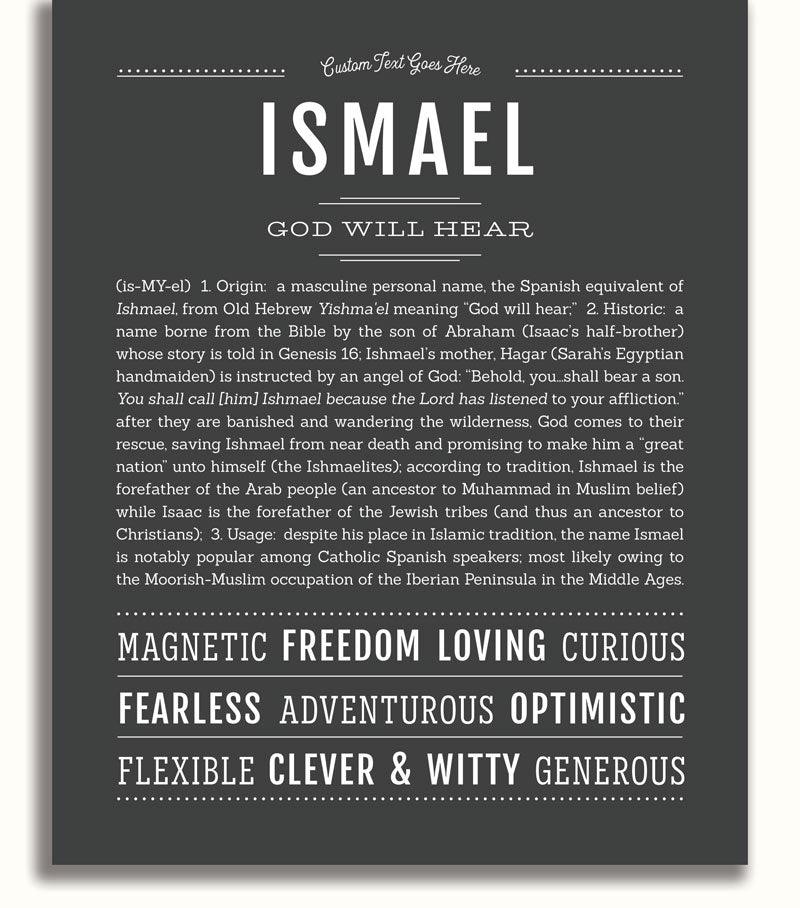 Ismael | Name Art Print – Name Stories