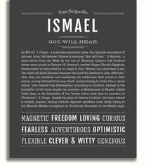 Ismael | Name Art Print – Name Stories
