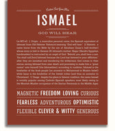 Ismael | Name Art Print – Name Stories