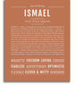 Ismael Personalized Name Meaning Art Prints – Name Stories