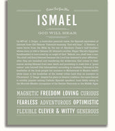 Ismael | Name Art Print – Name Stories