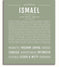 Ismael Personalized Name Meaning Art Prints – Name Stories
