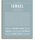 Ismael Personalized Name Meaning Art Prints – Name Stories