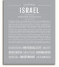 Israel | Name Art Print – Name Stories