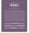 Israel | Name Art Print – Name Stories