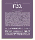Itzel | Name Art Print – Name Stories