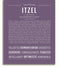 Itzel | Name Art Print – Name Stories