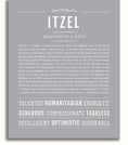 Itzel | Name Art Print – Name Stories