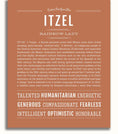 Itzel | Name Art Print – Name Stories