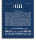 Itzel | Name Art Print – Name Stories