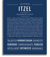 Itzel | Name Art Print – Name Stories