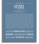 Itzel | Name Art Print – Name Stories