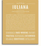 Iuliana | Name Art Print - Personalized Custom Gifts – Name Stories